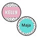 Back to School Bright Spotty Student Name Tags, Name Signs, Classroom ...