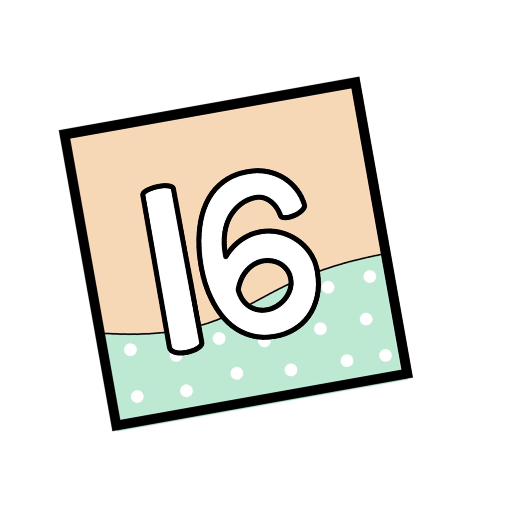 Printable Calendar Numbers, Number Labels, Number Spots, Number Tags ...