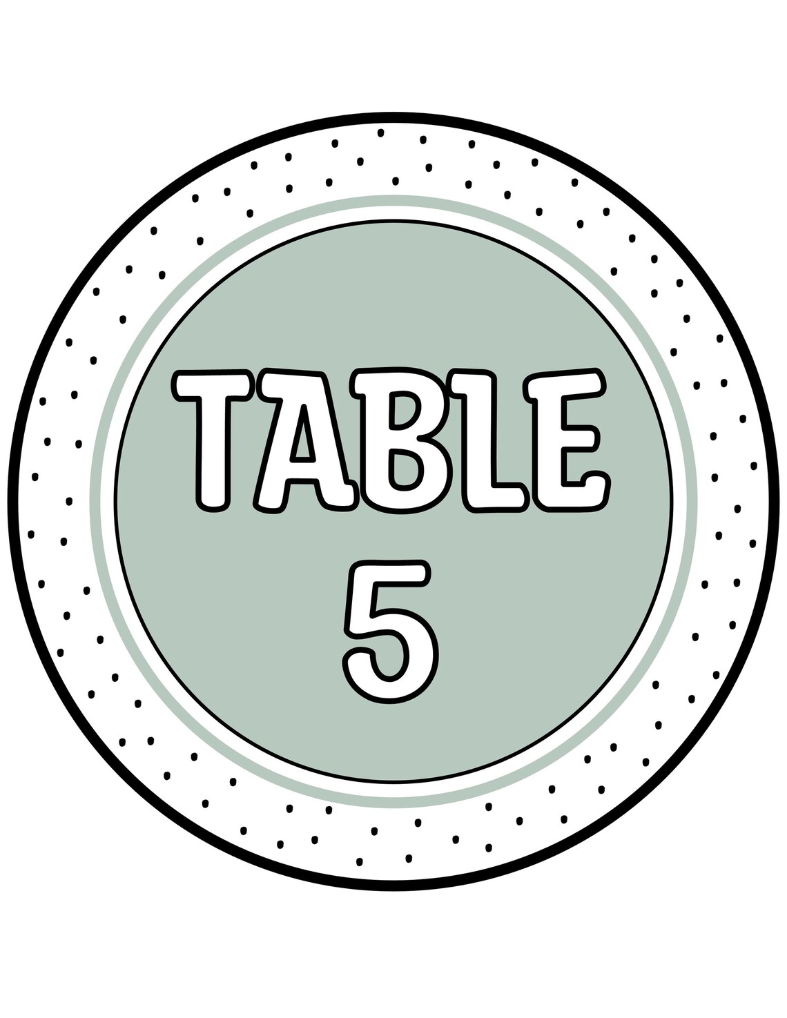 Back to School Printable Boho Spotty Table, Team and Group Numbers ...