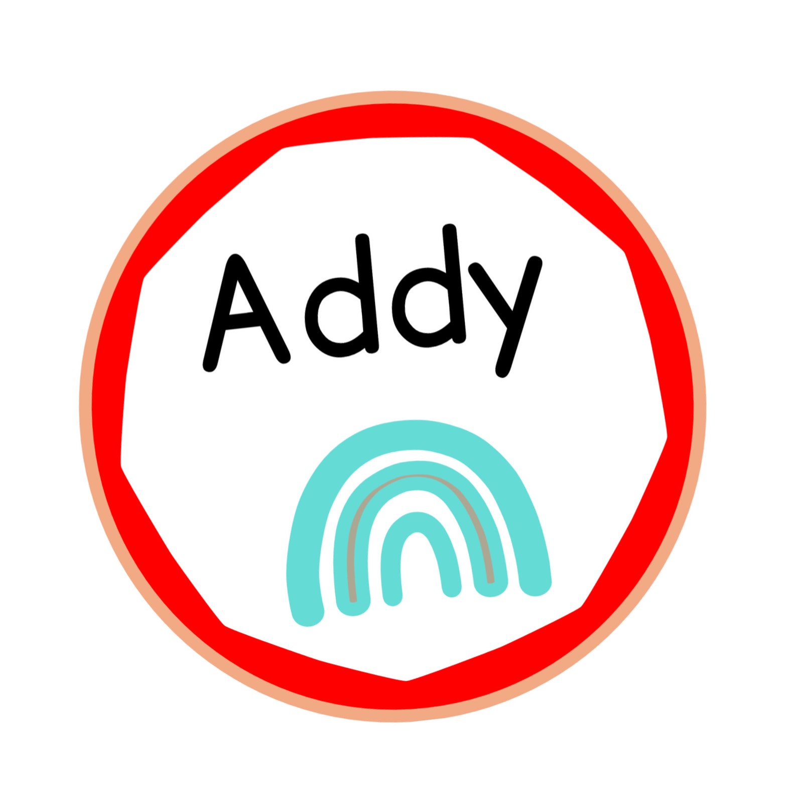 Rainbow Name Tags, Student Name Labels Printable, Editable Tags ...