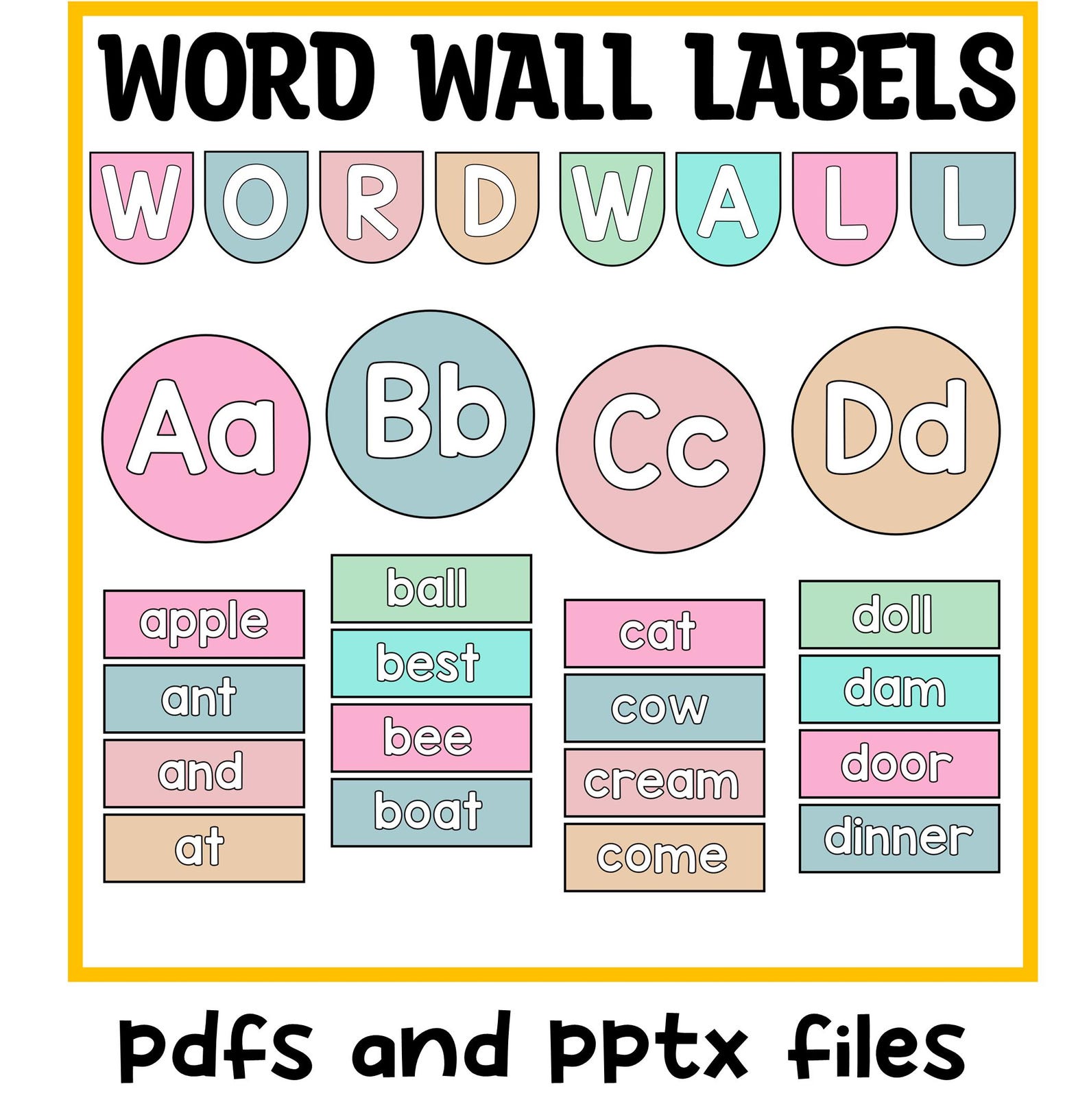 Printable Minimalist Colorful Classroom Decor Bundle Pack, Editable ...