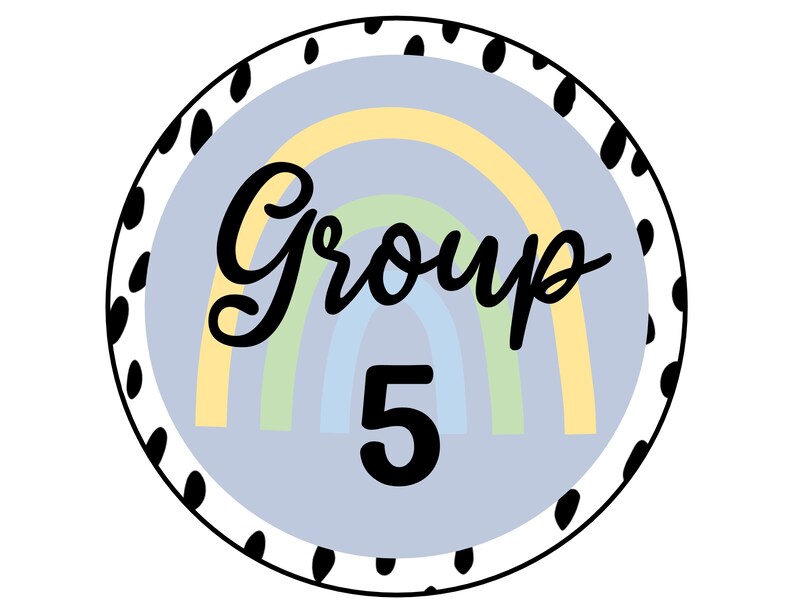 Printable Back to School Rainbow Boho Table Signs, Classroom Table ...