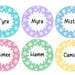 Winter Student Name Tags, Printable Snowflakes Name Labels, Cubby ...