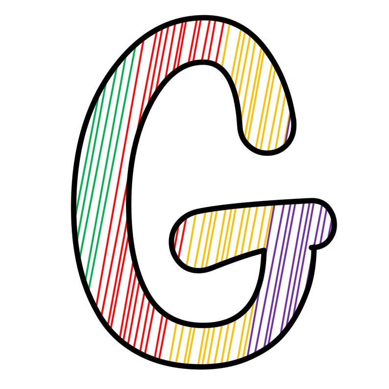 Printable Colorful Large Bulletin Board Letters, Large Alphabet Letters ...