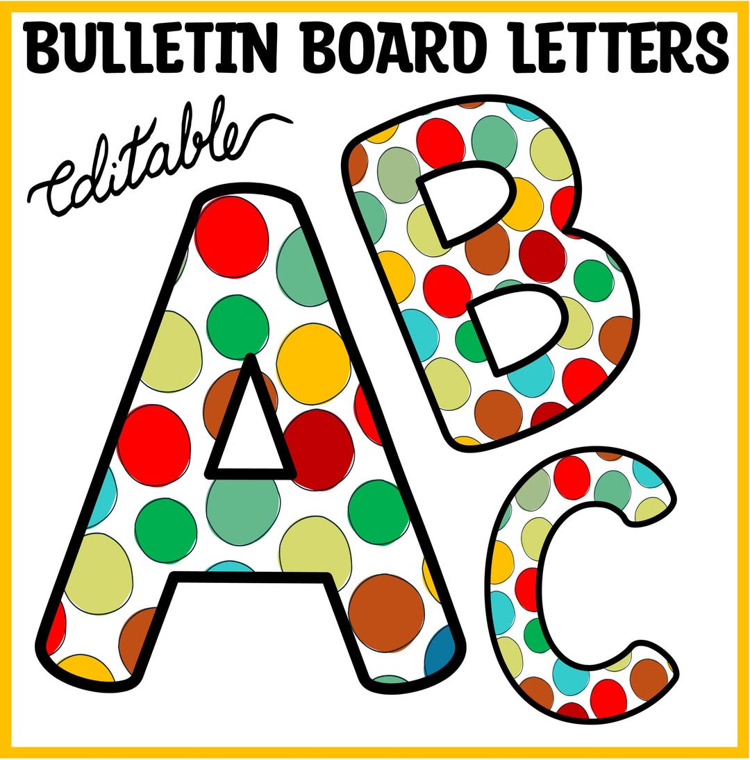 Printable Autumn Board Letters, Spring Large Alphabet Letters, Vibrant ...