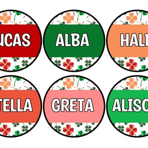 Printable Autumn Student Name Labels, Round Fall Classroom Labels ...