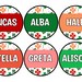 Printable Autumn Student Name Labels, Round Fall Classroom Labels ...