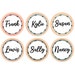 Printable Boho Neutral Student Name Labels, Classroom Labels, Name ...