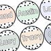 Printable Spotty Student Name Tags Printable, Editable Circular Name ...