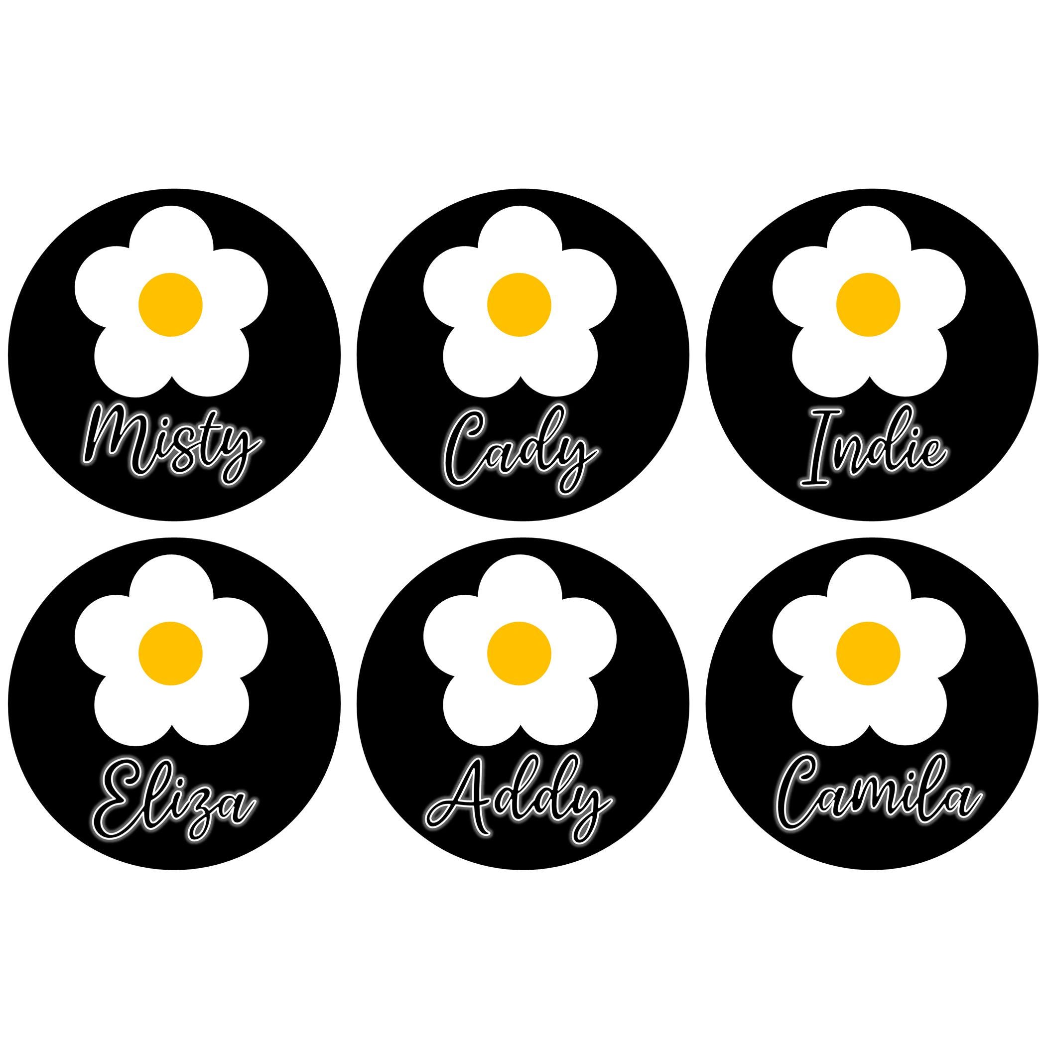 Printable Black and Bright Alphabet Flashcards, Editable Word Wall ...