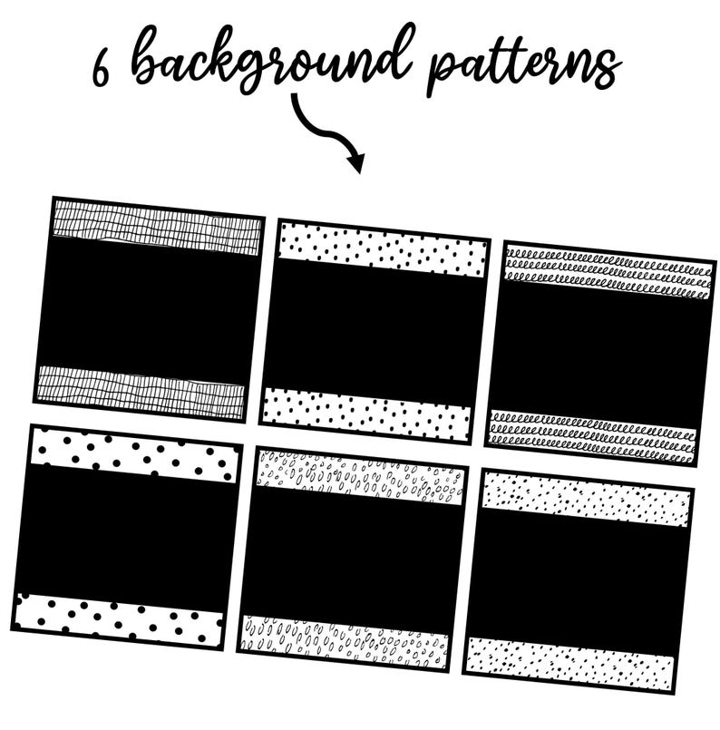 Black and White Abstract Classroom Decor Bundle Pack, Back to School ...