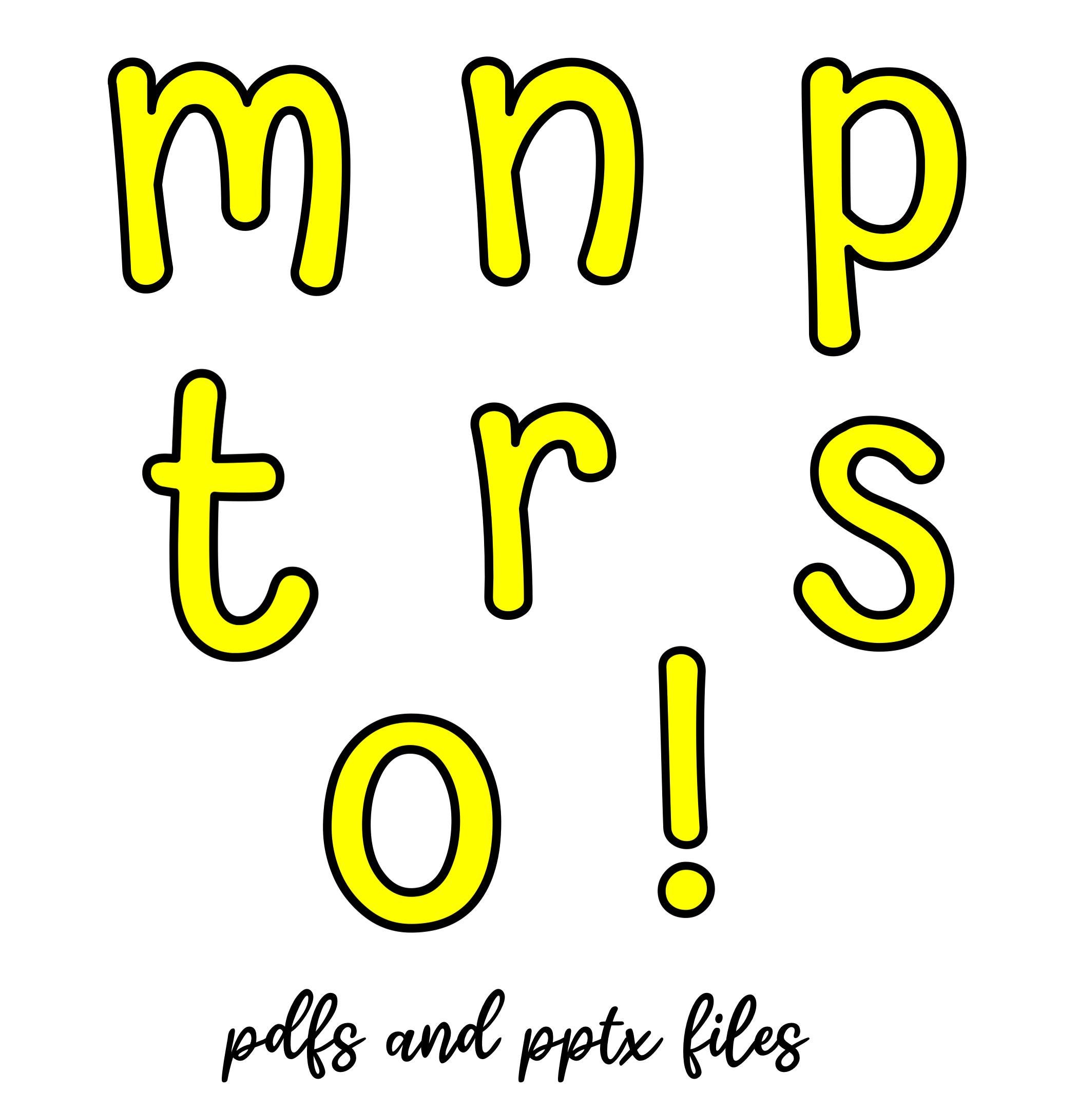 Minimalist Trendy Bright Yellow Color Bulletin Board Letters, Large ...