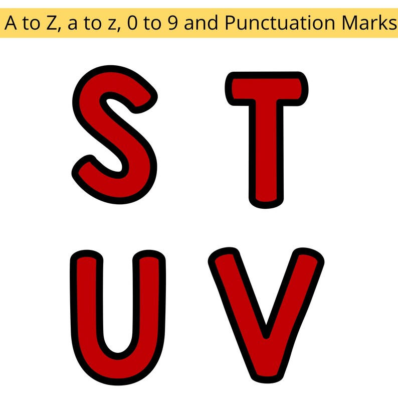 Printable Back to School Bulletin Board Alphabet Letters for Classroom ...