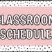 Printable Boho Neutral Classroom Schedule, Editable Classroom Schedule ...
