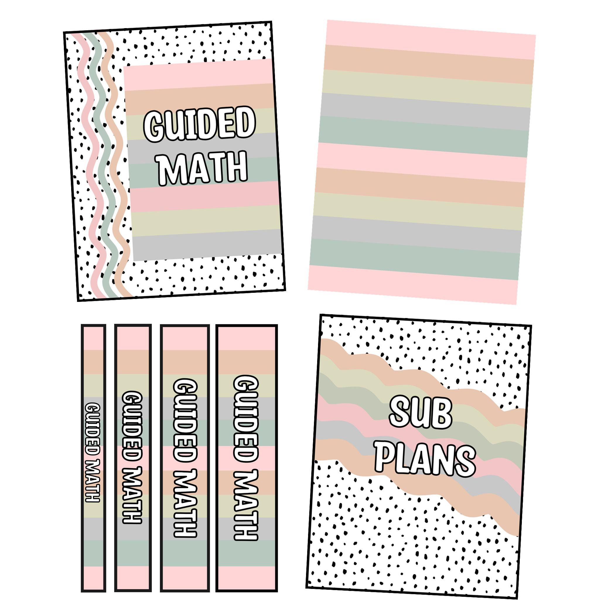 Printable Boho Neutral Spotty Binder Covers and Spines, Editable Binder ...