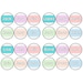 Printable Bright Colors Spotty Student Name Tags, Editable Circular ...