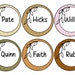 Printable Botanical Student Name Labels, Editable Name Badges, Boho ...