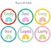 Rainbow Name Tags, Student Name Labels Printable, Editable Tags ...