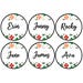 Printable Autumn Student Name Labels, Round Fall Classroom Labels ...
