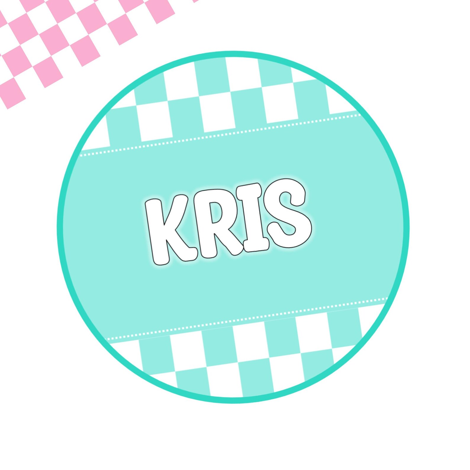 Boho Checkered Classic Student Name Labels,bright Colors Classroom ...