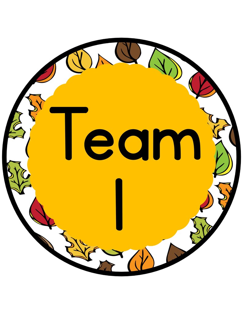 Printable Fall Table Numbers, Autumn Table Number Labels, Table Signs ...