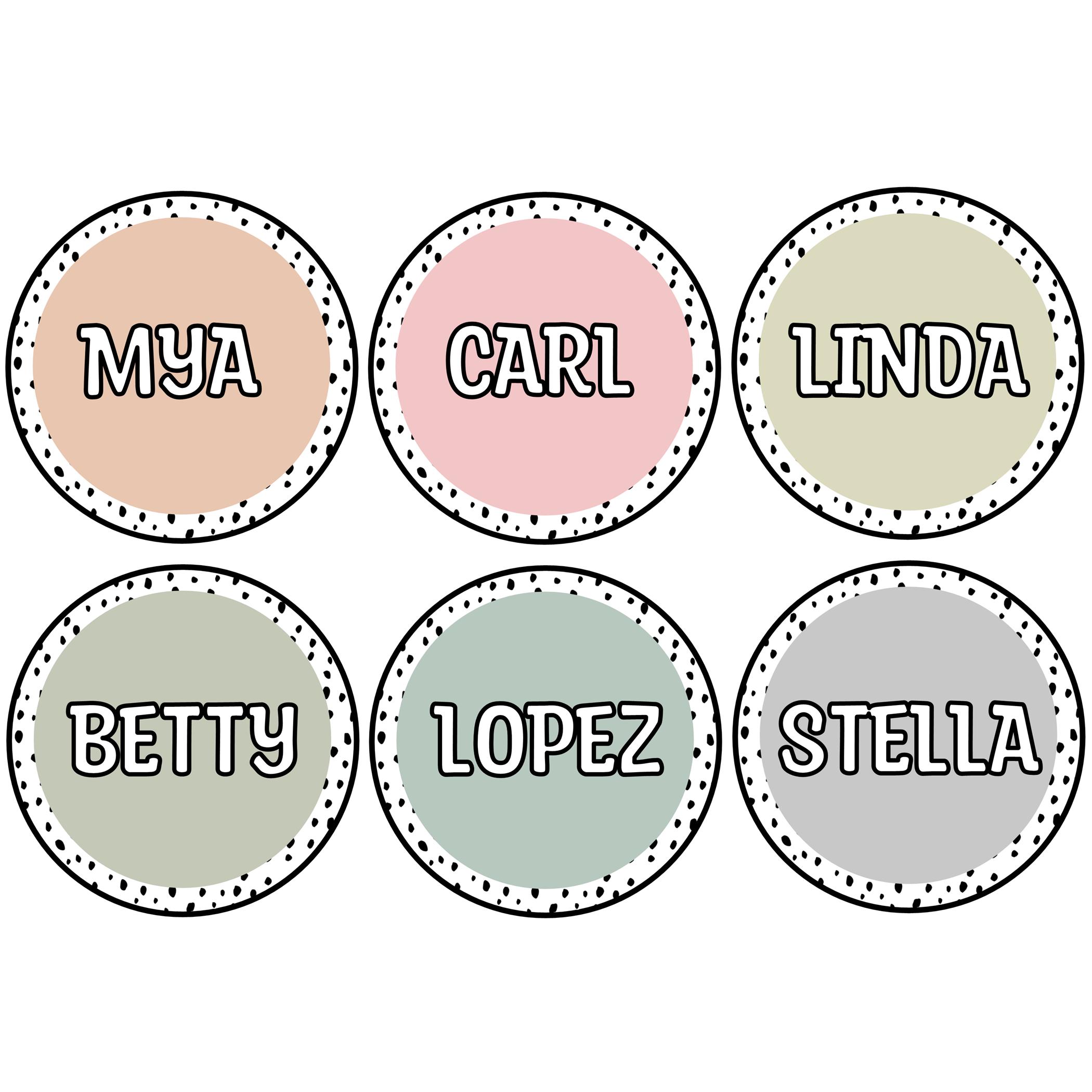 Back to School Printable Boho Neutral Spotty Classroom Jobs Labels ...