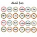 Printable Boho Neutral Spotty Student Name Labels, Cubby Labels, Circle ...