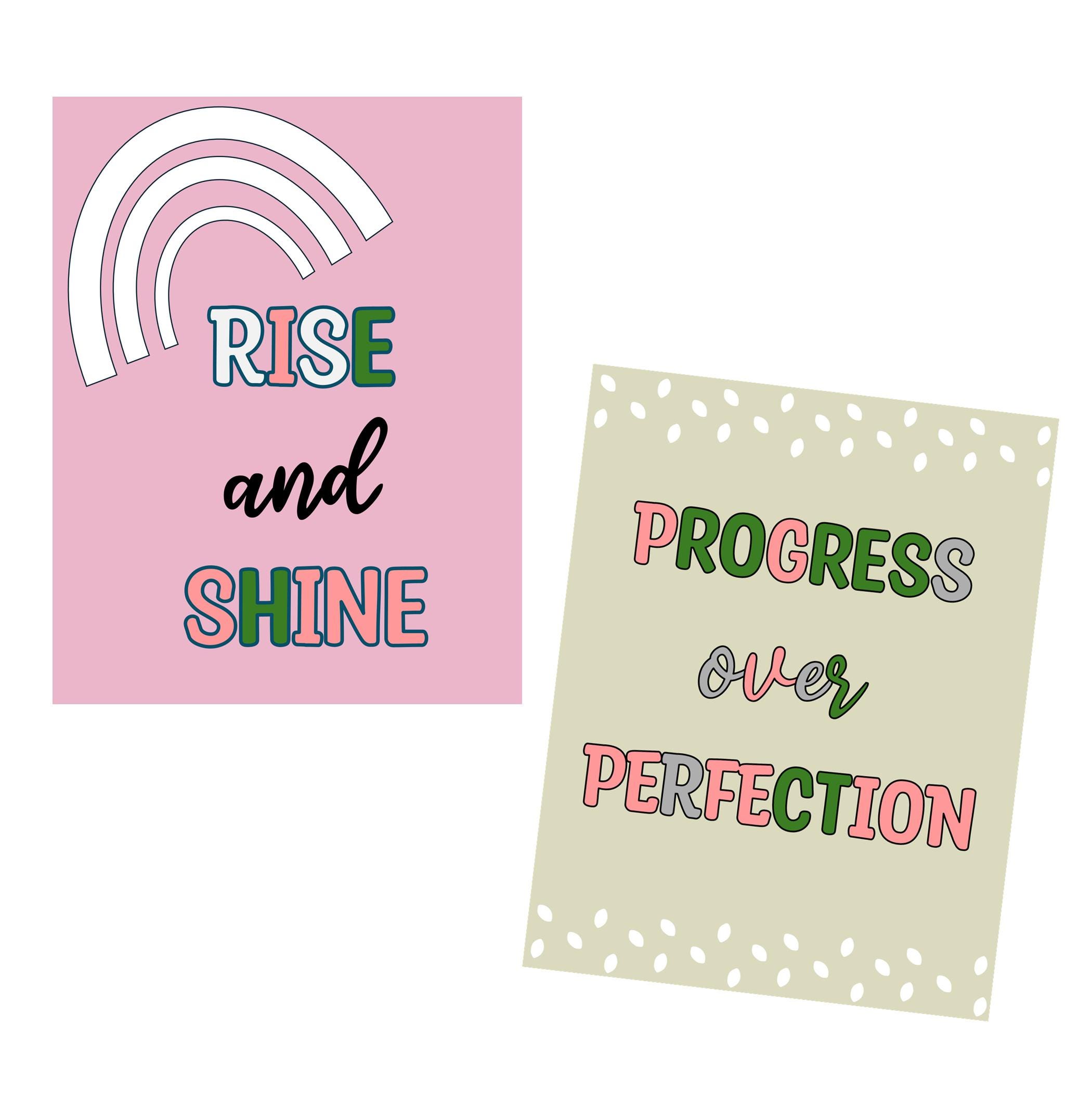 Printable Boho Motivational Posters, Growth Mindset Posters for Kids ...