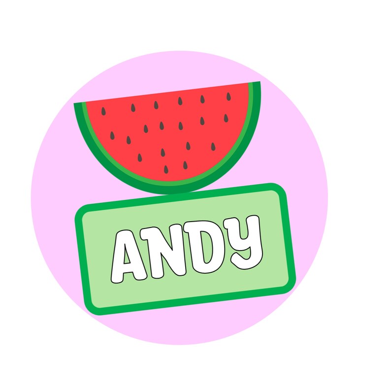 Printable Watermelon Theme Student Name Tags, Name Signs, Classroom ...