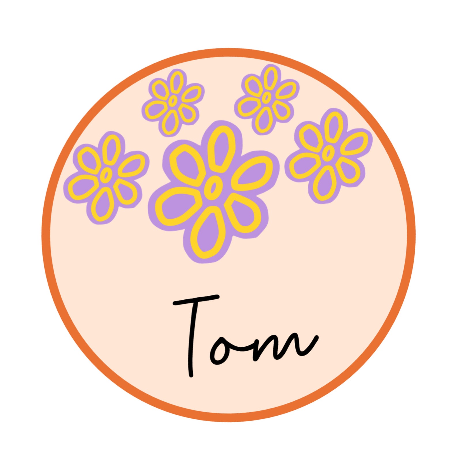 Printable Flowers Classroom Labels,round Floral Classroom Labels ...