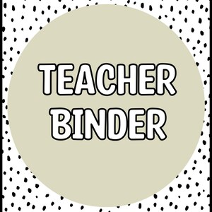Printable Boho Neutral Spotty Binder Covers and Spines, Editable Binder ...