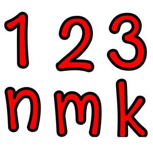 Printable Bright Alphabet Letters Bundle Pack, Colorful Decorative ...