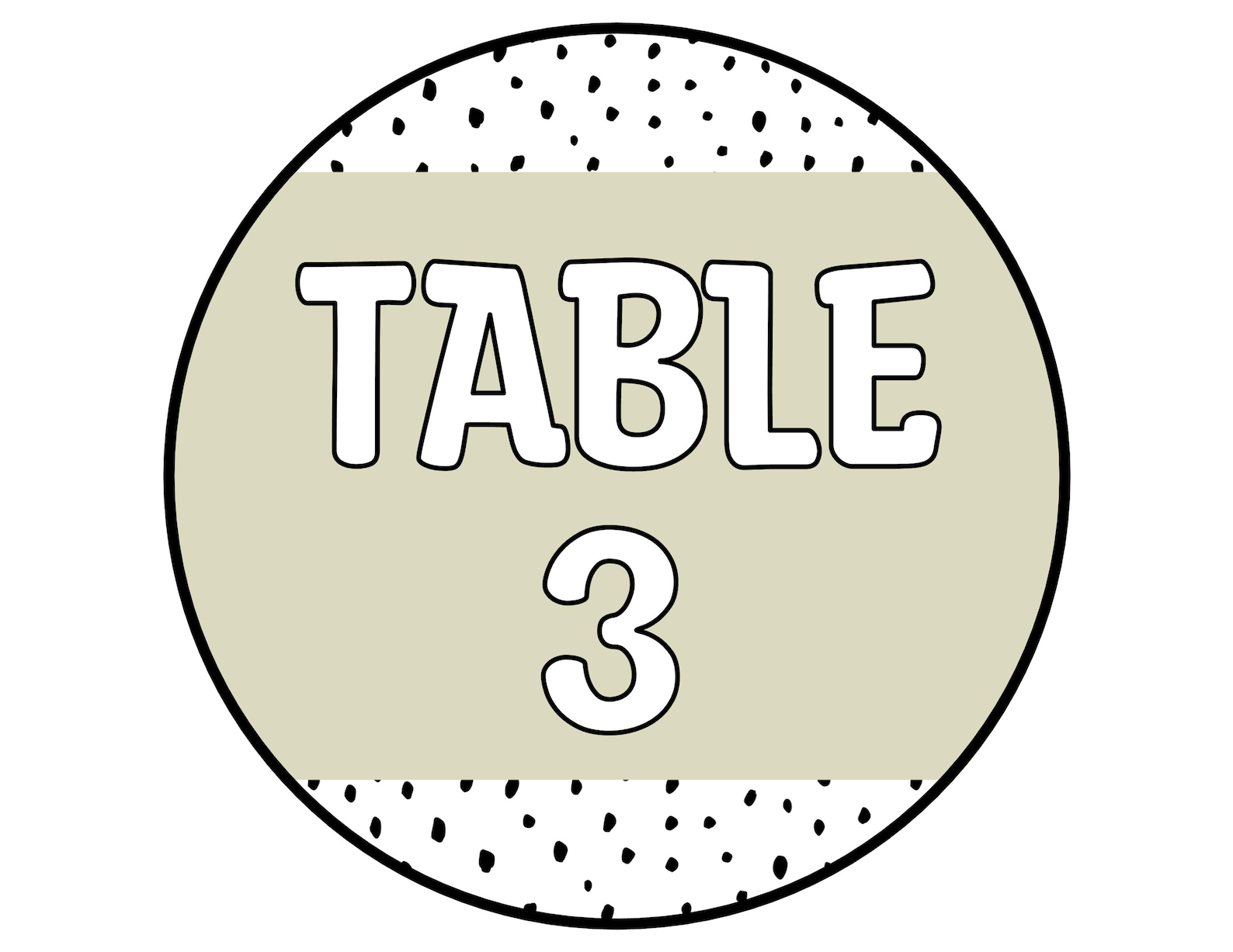 Editable Boho Neutral Spotty Table, Team and Group Labels, Table ...
