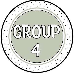 Back to School Printable Boho Spotty Table, Team and Group Numbers ...