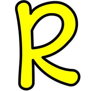 Minimalist Trendy Bright Yellow Color Bulletin Board Letters, Large ...