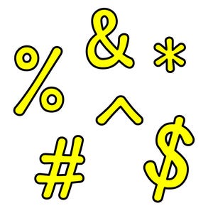 Minimalist Trendy Bright Yellow Color Bulletin Board Letters, Large ...