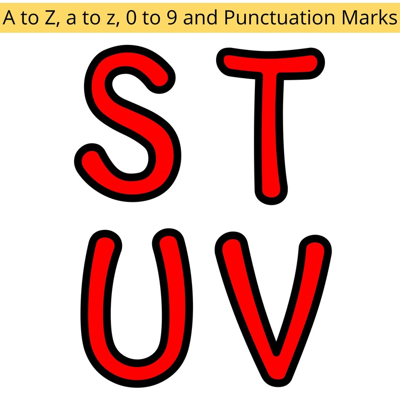 Printable Red Classic Red Bulletin Board Letters, Red Winter Large ...