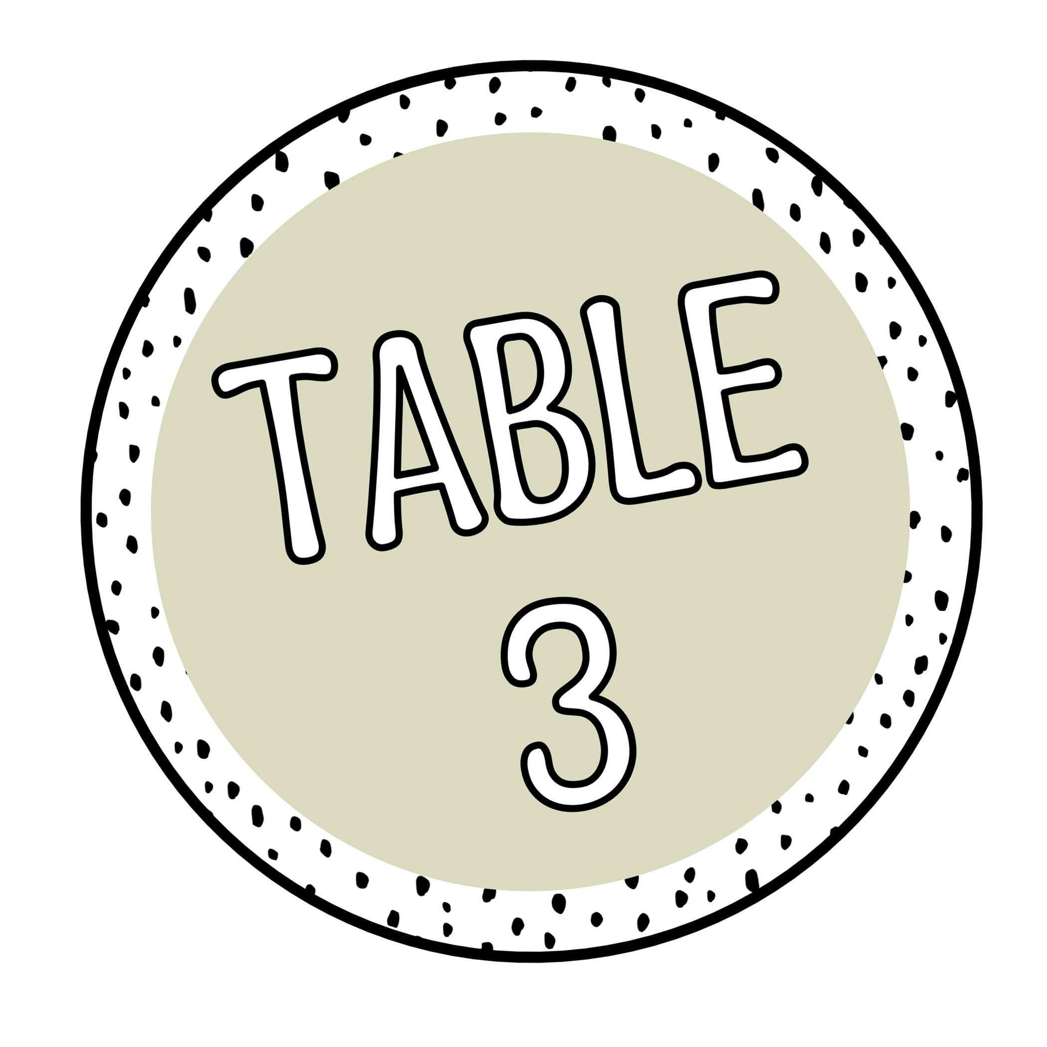 Editable Boho Neutral Spotty Table, Team and Group Labels, Table ...