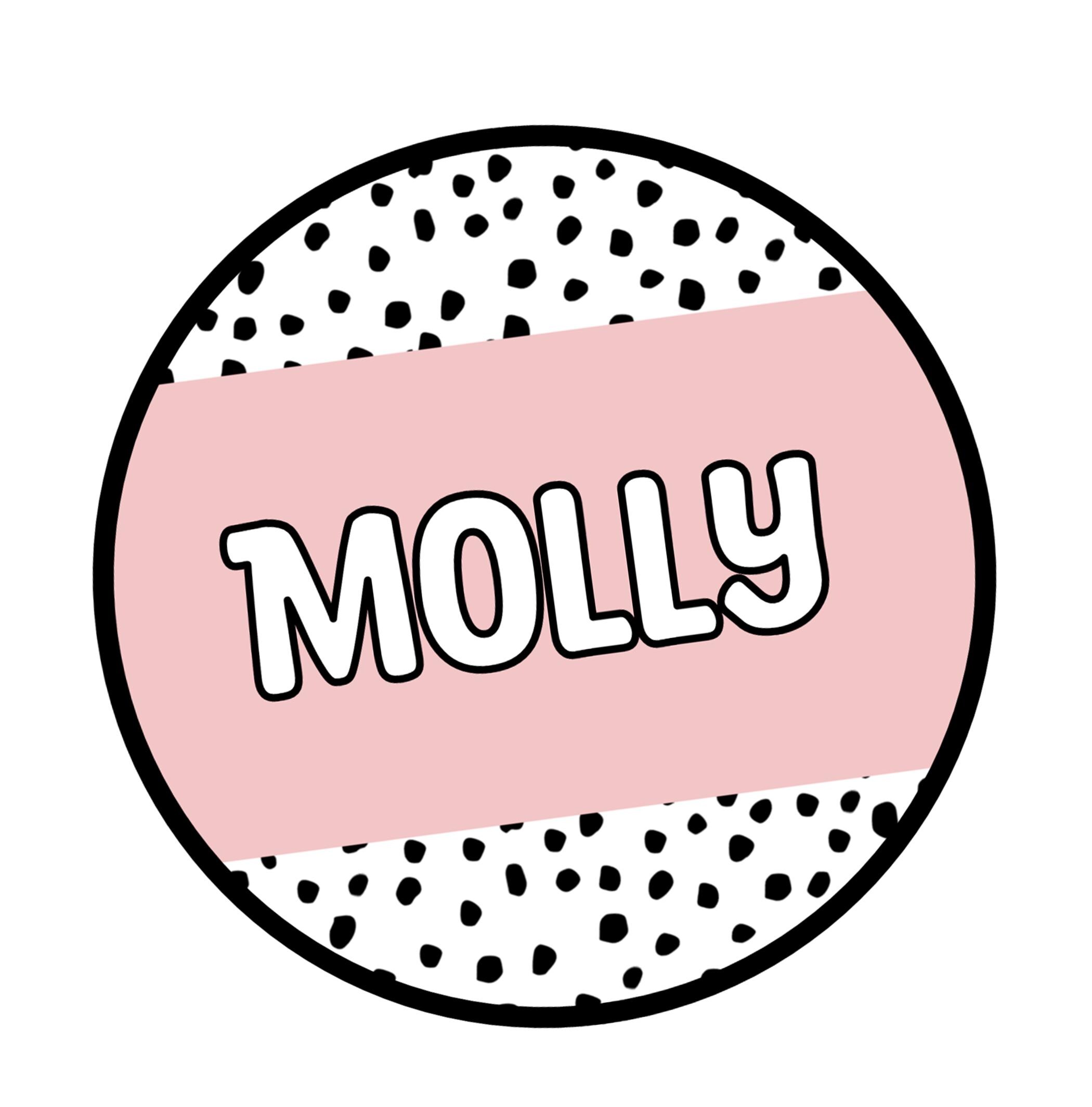 Printable Boho Spotty Neutral Student Name Labels, Round Student Name ...