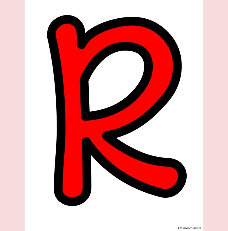 Printable Red Classic Red Bulletin Board Letters, Red Winter Large ...