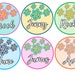 Printable Flowers Classroom Labels,round Floral Classroom Labels ...
