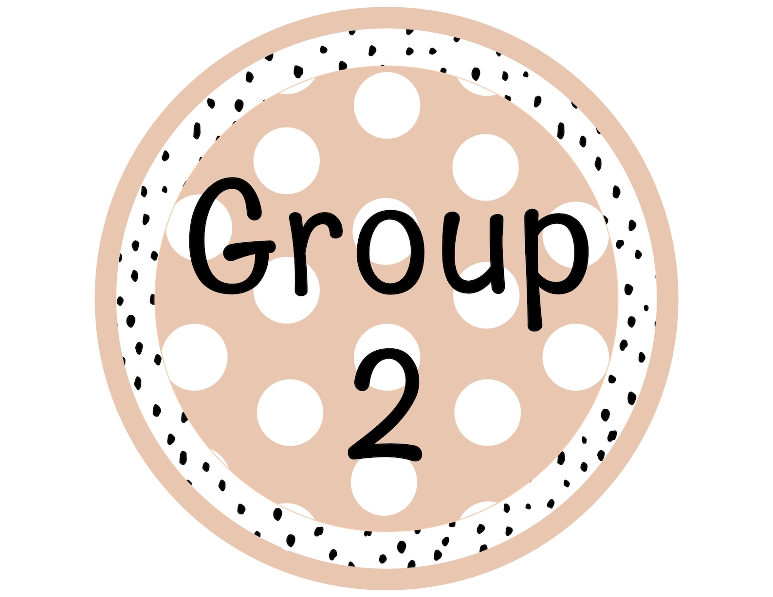 Printable Boho Spotty Polka Dots Table Numbers, Classroom Table, Team ...