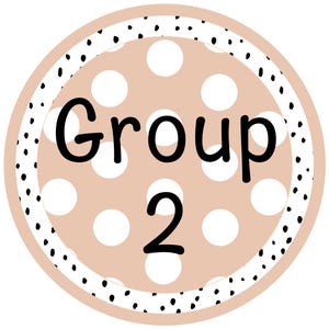 Printable Boho Spotty Polka Dots Table Numbers, Classroom Table, Team ...