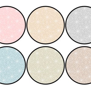 Printable Floral Name Labels, Circle Boho Student Name Plates, Name ...