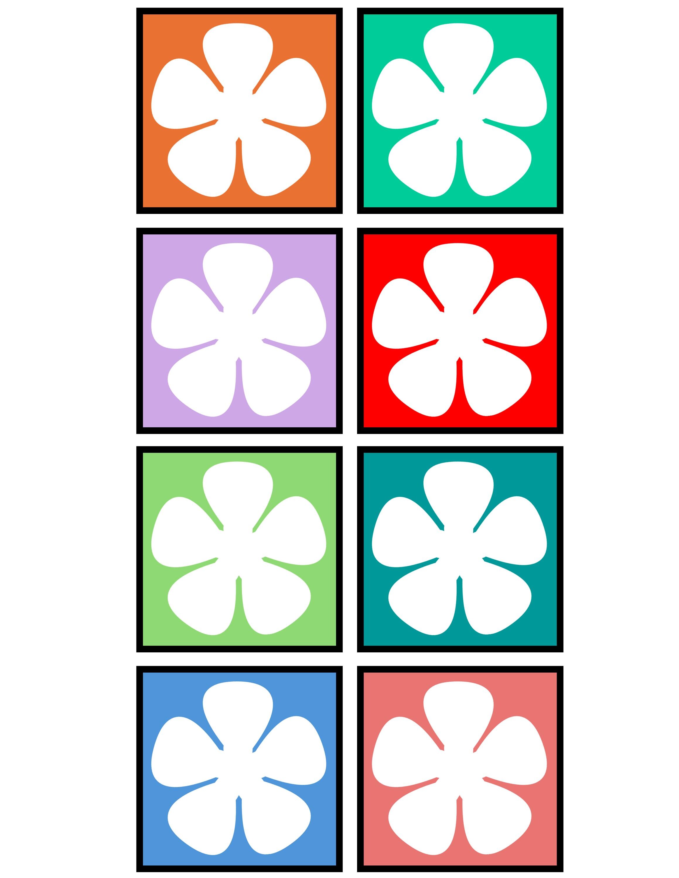 Printable Bright Classroom Calendar Number Labels, Number Tags, Numbers ...