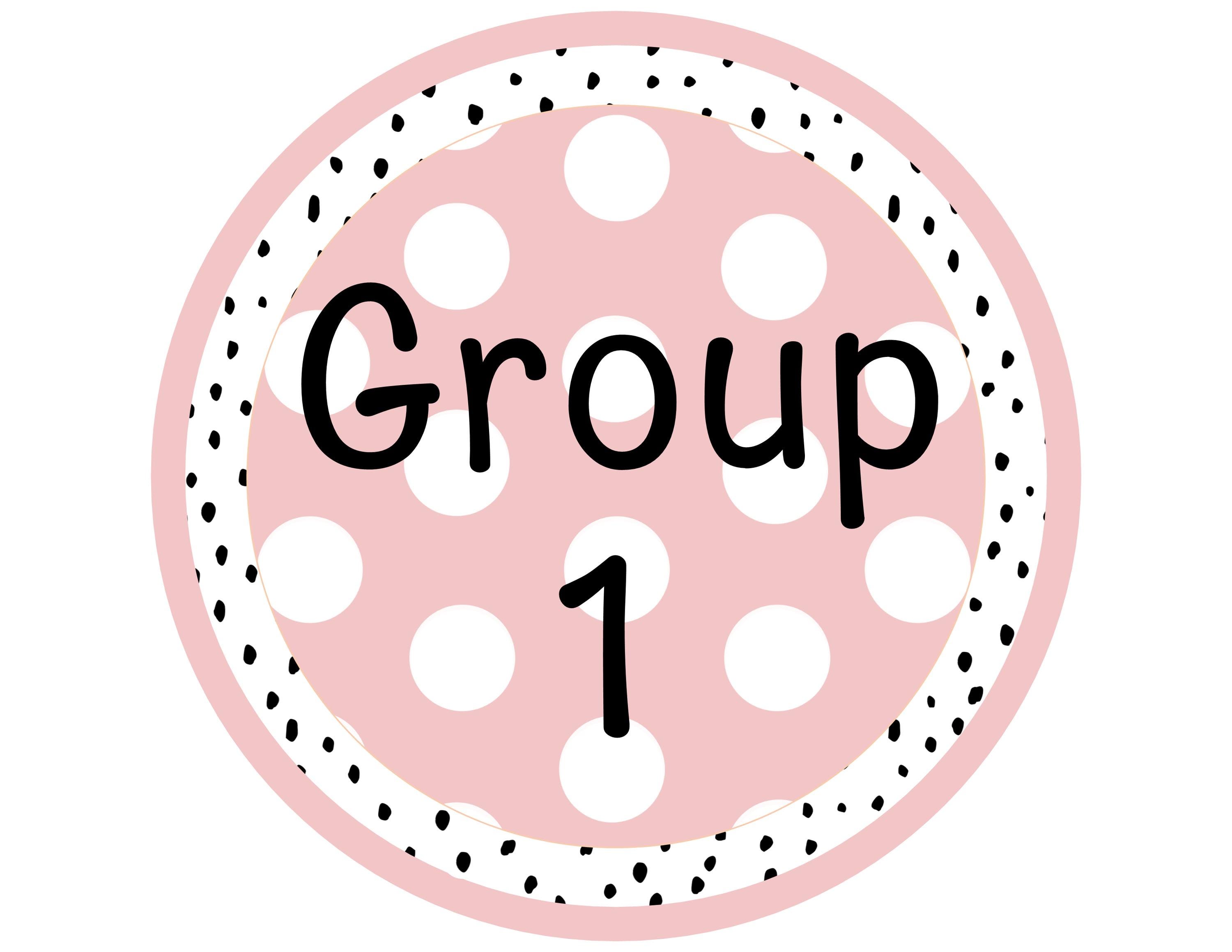 Printable Boho Spotty Polka Dots Table Numbers, Classroom Table, Team ...