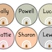Printable Boho Rainbow Student Name Labels, Circle Rainbow Classroom ...