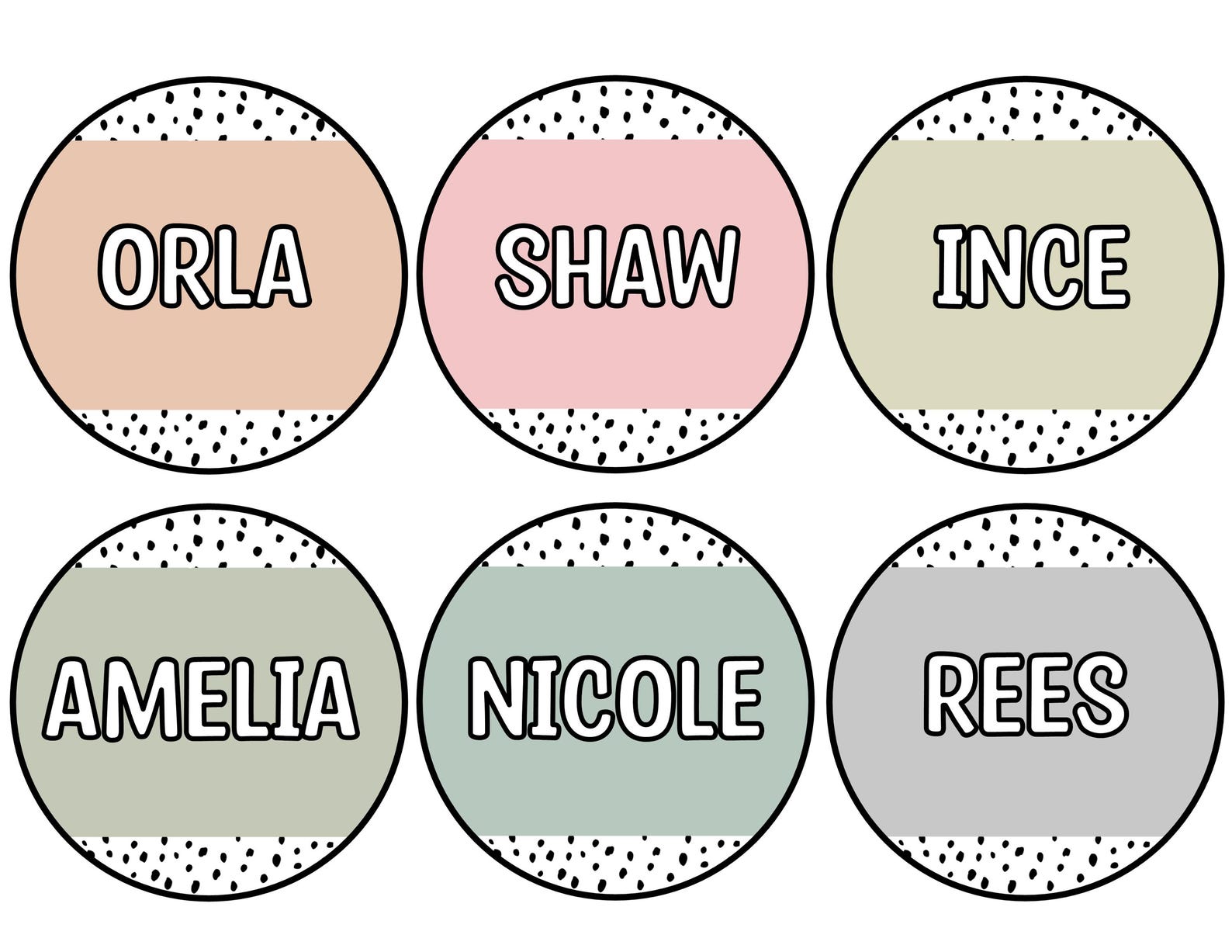 Back to School Printable Boho Neutral Spotty Classroom Jobs Labels ...