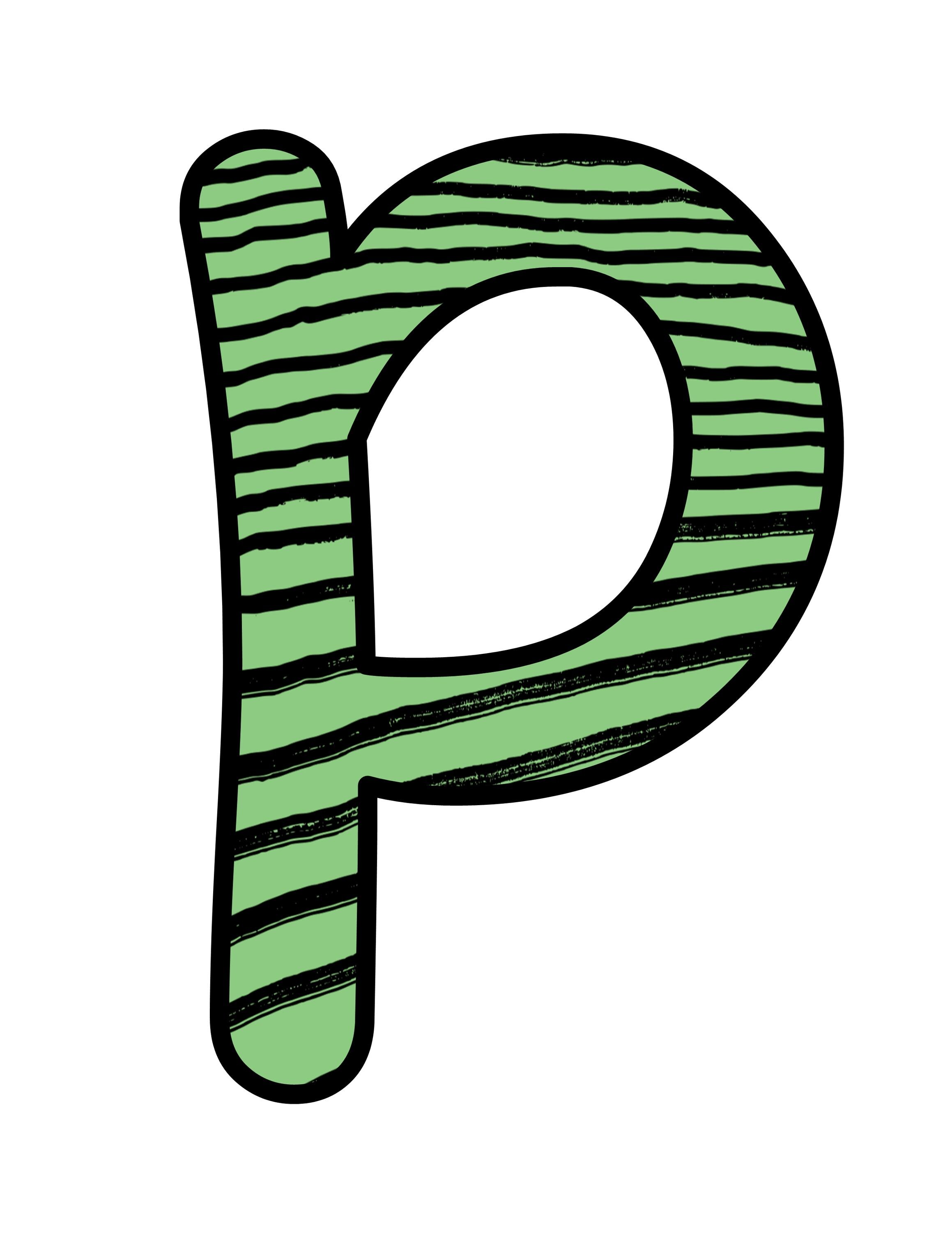 Printable Abstract Wavy Patters Bulletin Board Letters, Editable ...