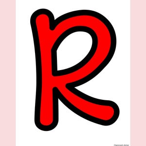 Printable Bright Alphabet Letters Bundle Pack, Colorful Decorative ...